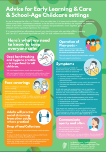 Advice for ELC and SAC poster - Longford Childcare Committee