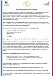 New Healthy Ireland Smart Start Programme Dates 2022 - Longford ...
